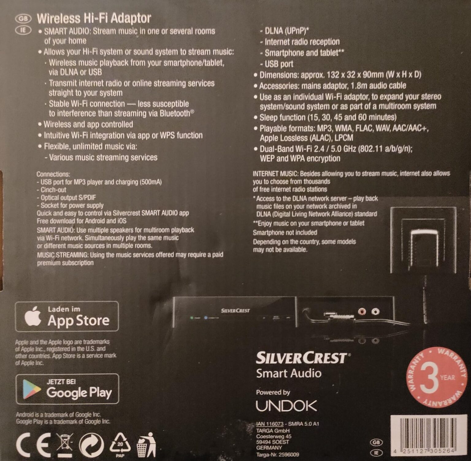 App for Lidl SilverCrest Smart Audio Wifi Streamer